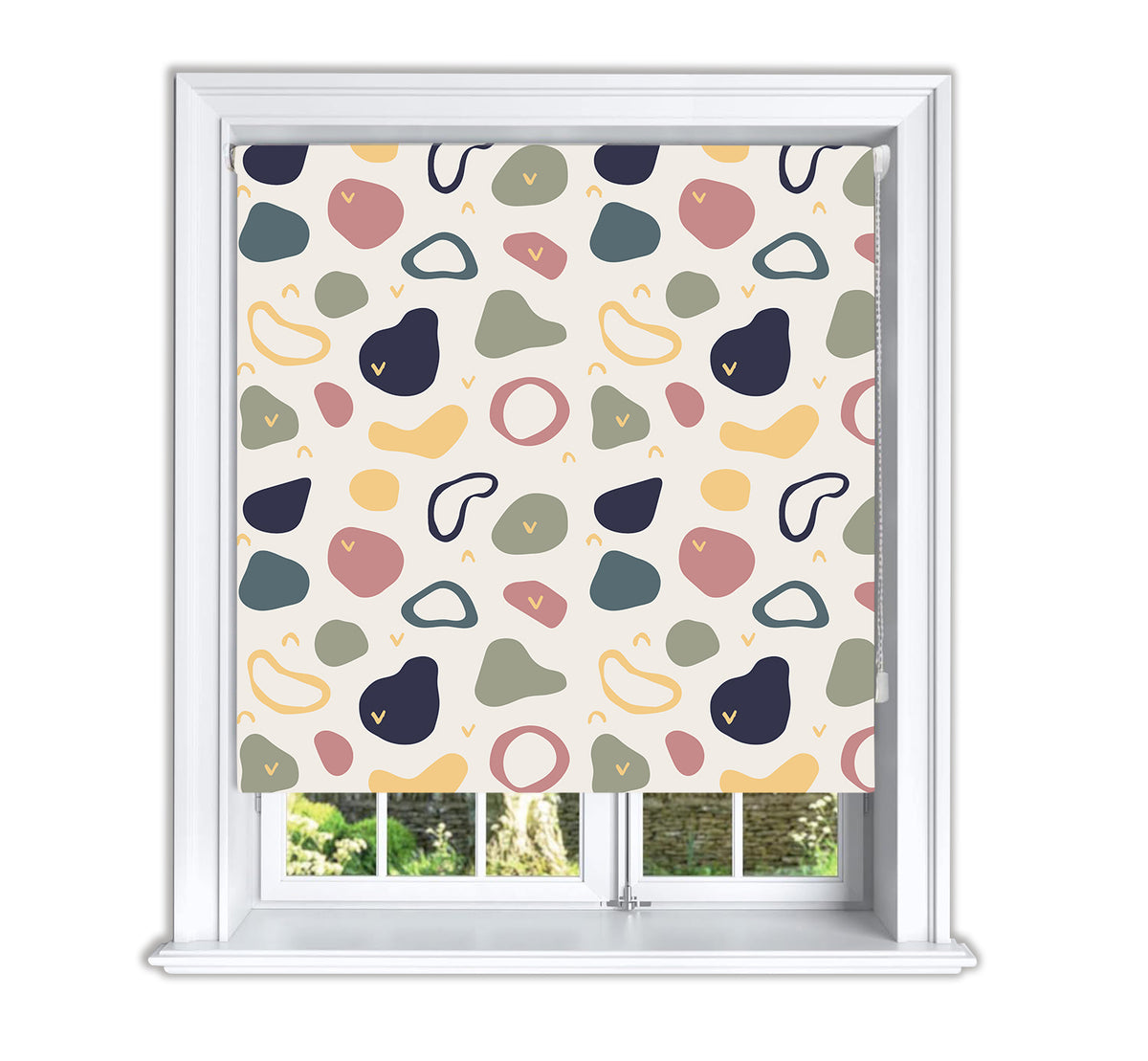Kids Marble Blackout Roller Blinds Windows Blind Easy Fit Child Safety