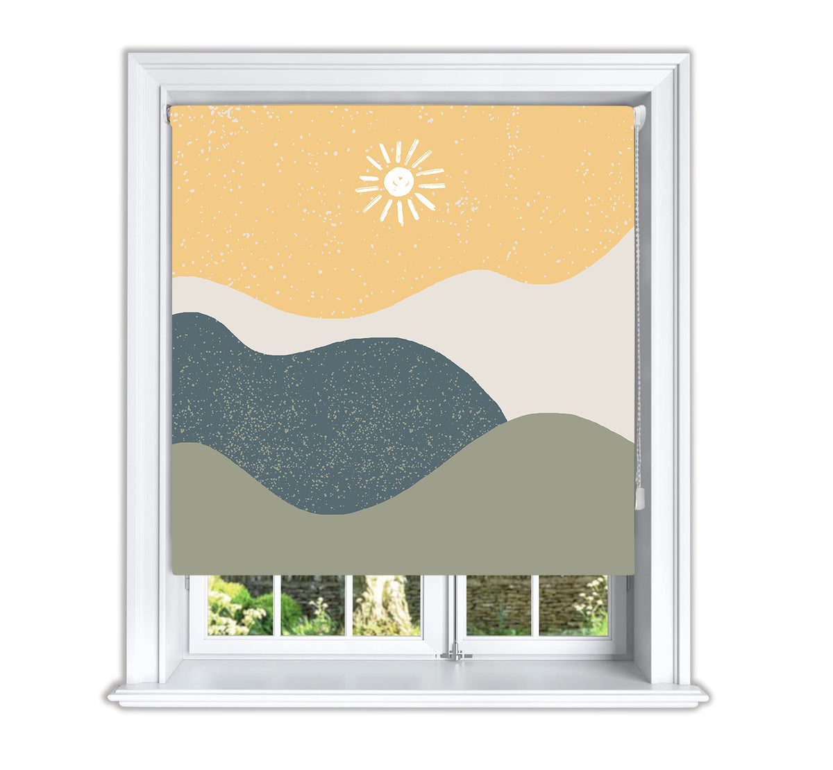 Mountain Blackout Roller Blinds Windows Blind Easy Fit Child Safety In