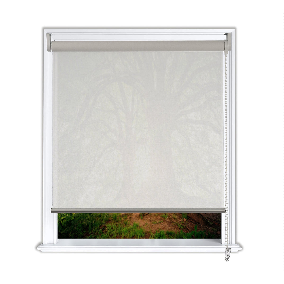 Sunscreen / Privacy Roller Blind Privacy Shades Roller Blinds - White