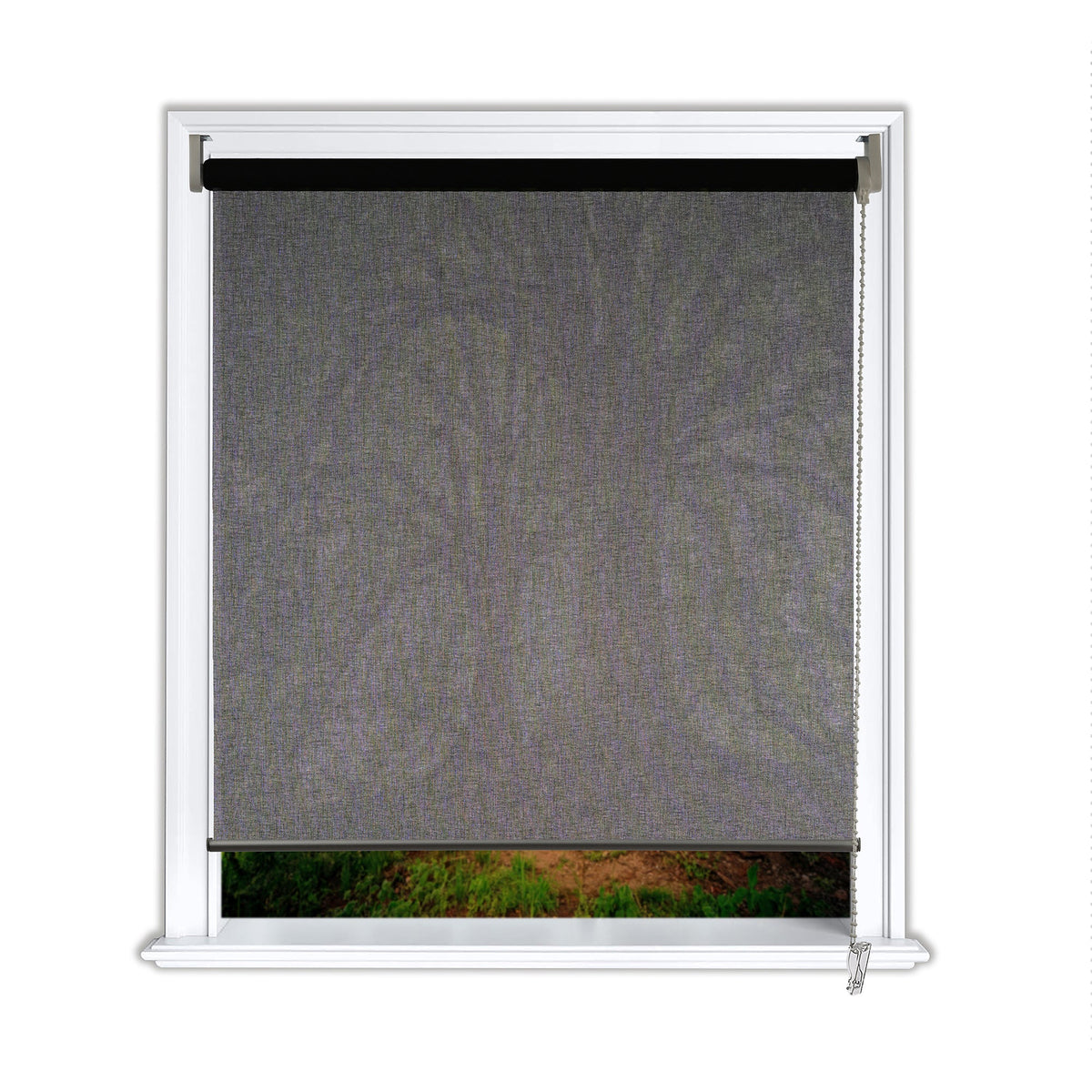 Sunscreen / Privacy Roller Blind Privacy Shades Roller Blinds - Black