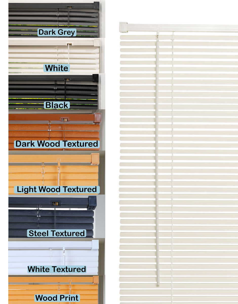 25mm PVC Venetian Roller Blinds Windows Blind White